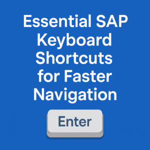 Essential SAP Keyboard Shortcuts For Faster Navigation